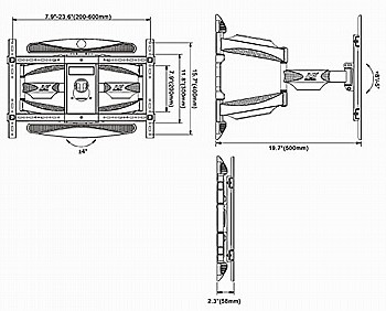 זרוע דו מפרקית עד 70 מבית NORTH BAYOU דגם P6 | מתקנים | אלקטרוניקה ...