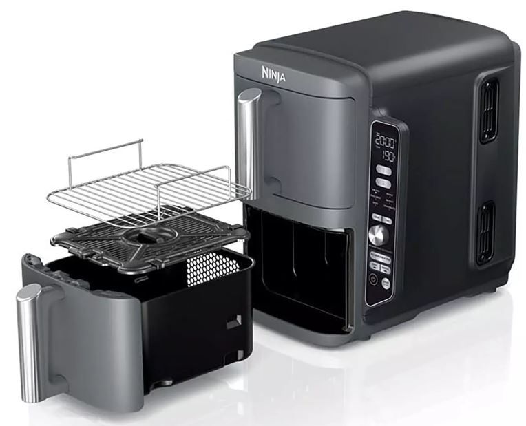 סיר טיגון ובישול ללא שמן כפול דו קומתי NINJA נינג'ה SL403 | סירי טיגון ...