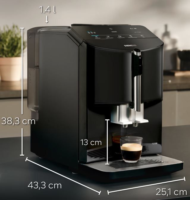 מכונת קפה Siemens סימנס TF301E09 EQ.3 | מכונות אספרסו | משקה חם | המאיר ...